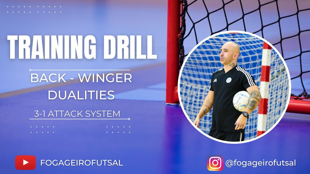 FUTSAL TRAINING - BACK - WINGER DUALITIES INTO THE 3-1 ATTACK SYSTEM ...