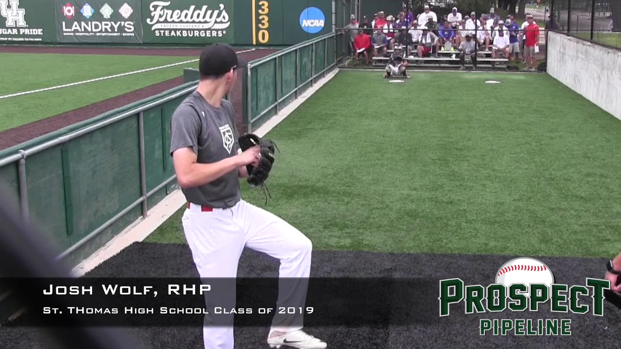 Josh Wolf Prospect Video, RHP, St Thomas High School Class of 2019 ...