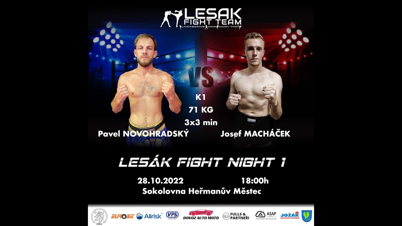 8.Novohradský vs. Macháček | Lesák Fight Night 1 | 28.10.2022 - YouTube