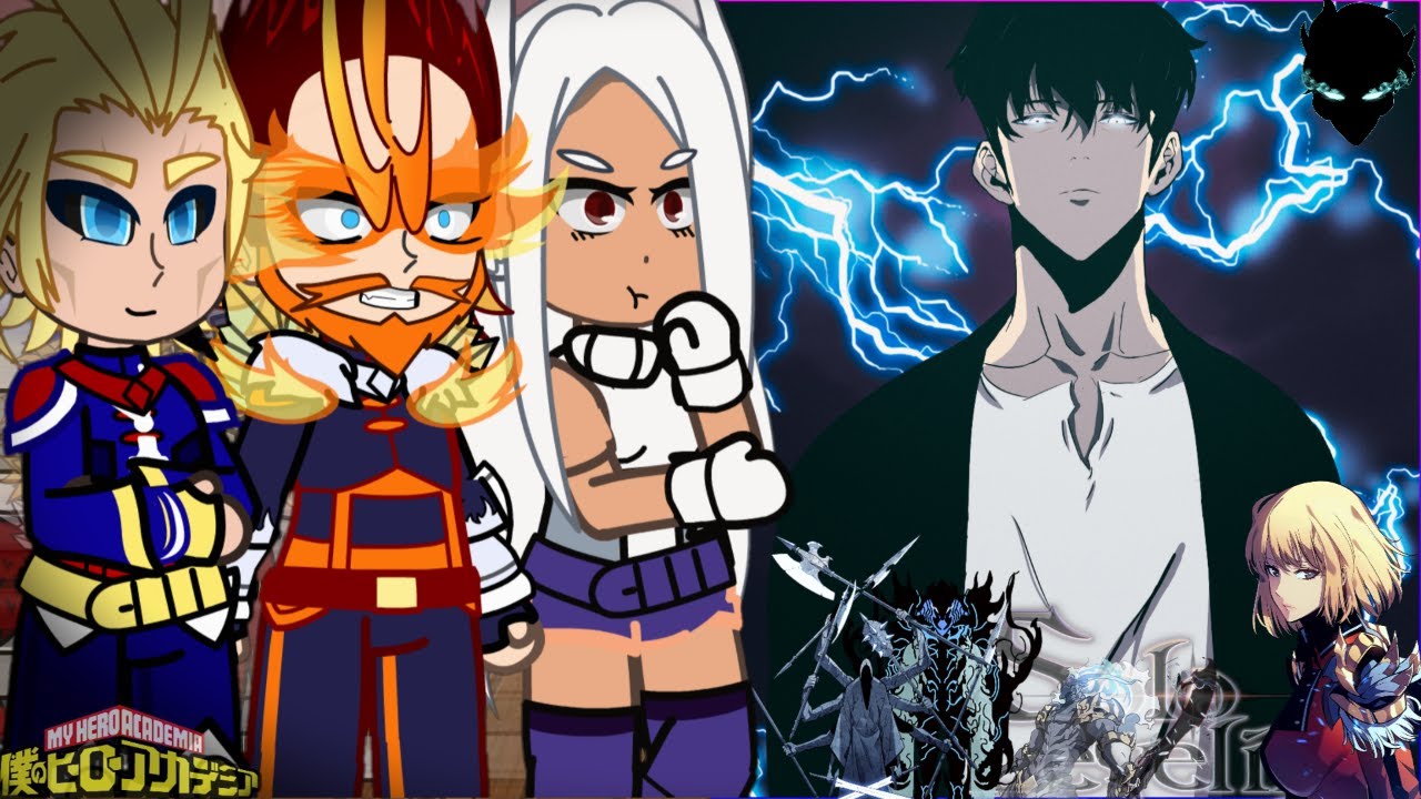 MHA/BNHA Pro heroes react to Sung Jin-Woo as new No.1 Hero || Solo ...