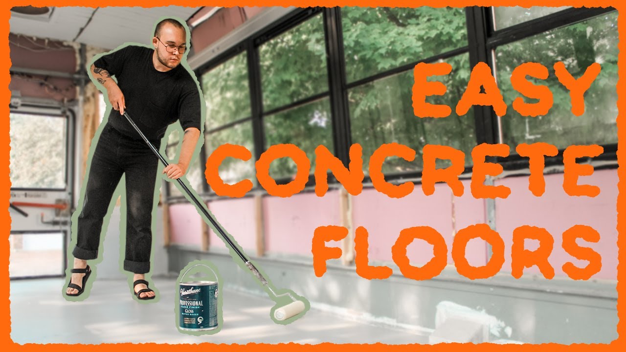 DIY concrete floor EASY | Ep 5. School Bus Conversion, Van life, Bus ...