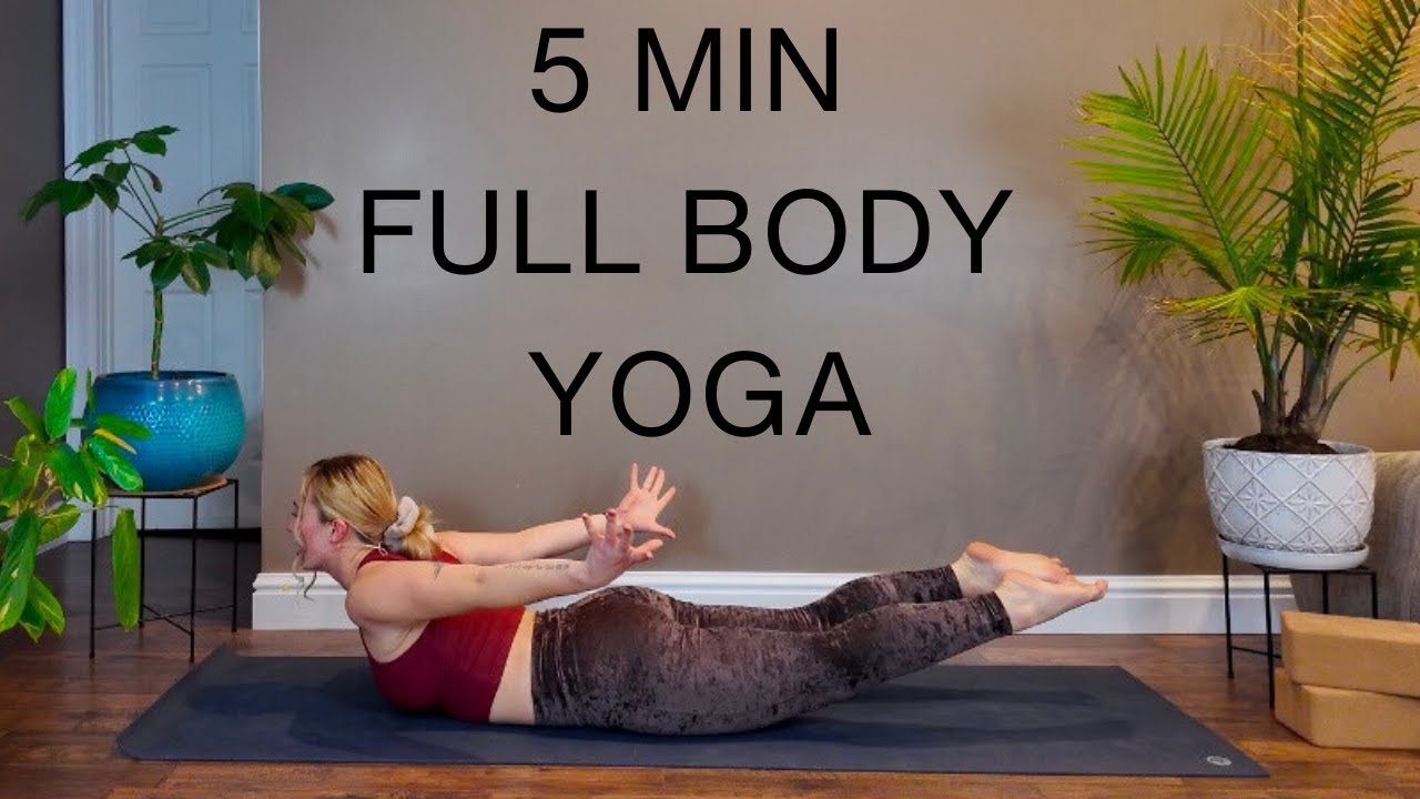 5 Min Full Body Yoga Stretch Routine | Flow & Go :) - YouTube
