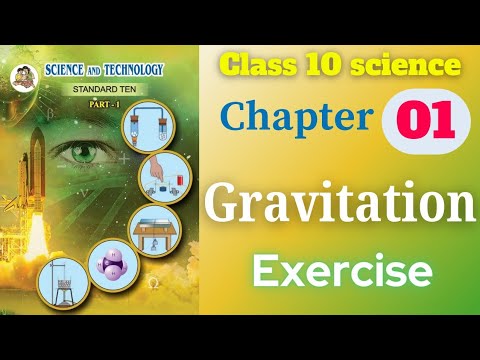 Gravitation class 10 science and technology part 1 chapter 1 exercise solutions - YouTube