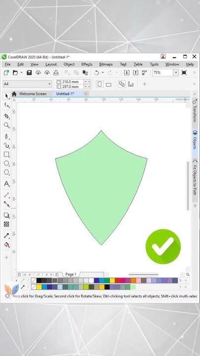 How to Create Symmetry Object in CorelDraw #coreldraw - YouTube