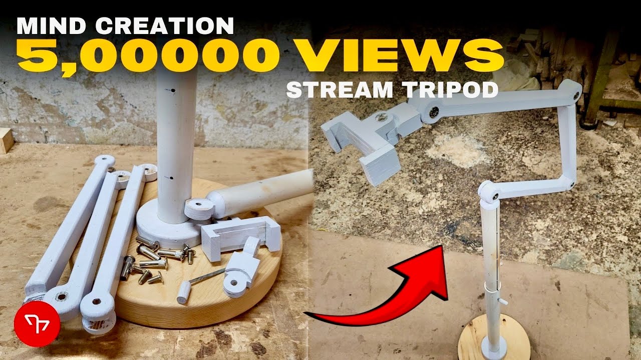 How to Make a Foldable Wooden Tripod | DIY craft & creation ideas - YouTube
