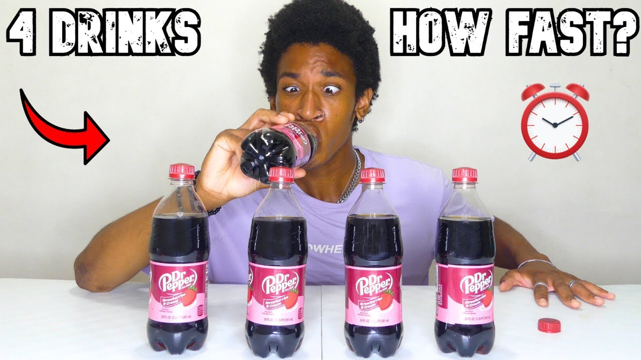 4 Bottles of Docter Pepper in Under 60 Seconds! - YouTube