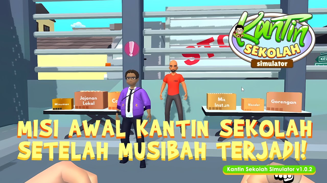 MENYELESAIKAN MISI AWAL BERSAMA NPC TALIK DI KANTIN SEKOLAH SIMULATOR # ...