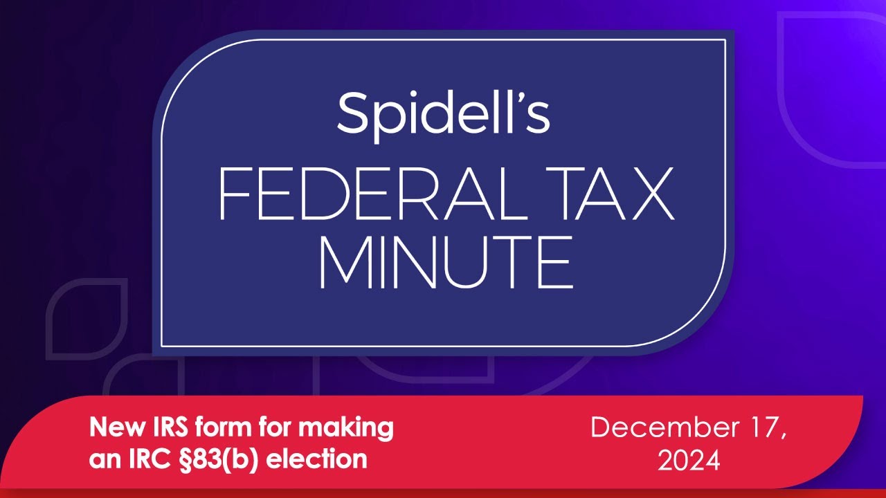 Podcast: New IRS form for making an IRC §83(b) election - YouTube