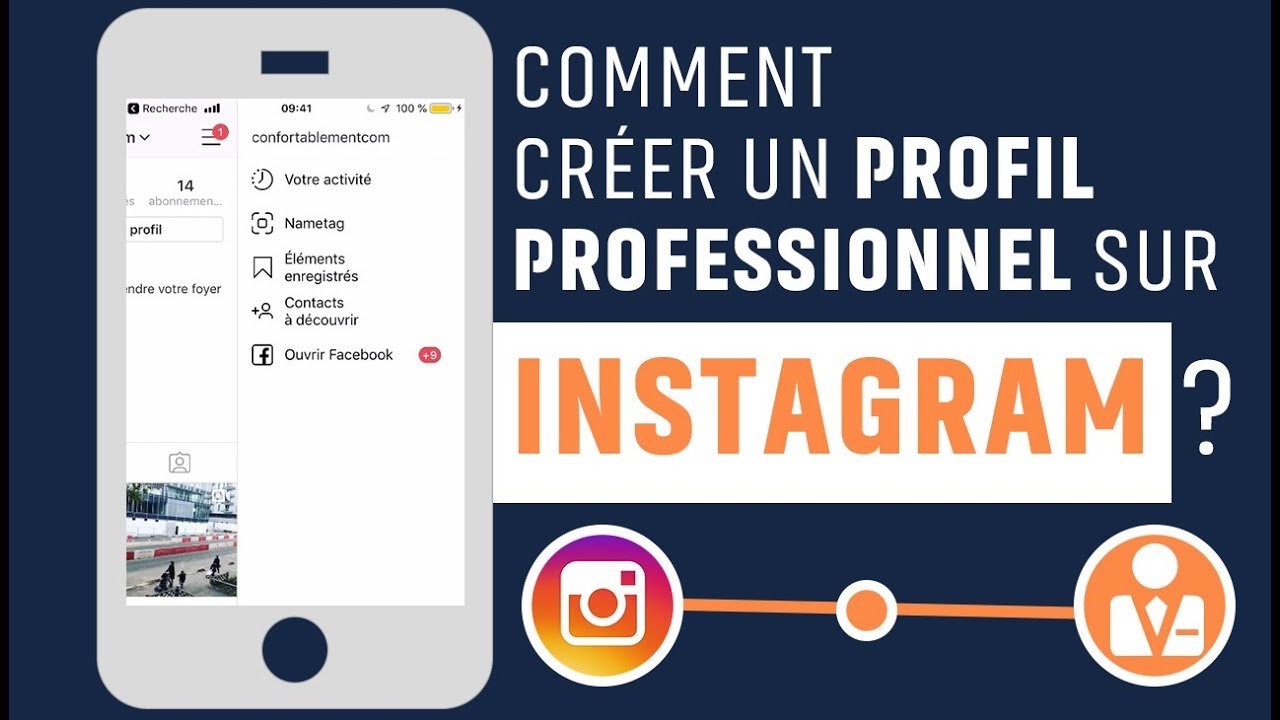 COMMENT CRÉER UN PROFIL PROFESSIONNEL SUR INSTAGRAM ? - YouTube