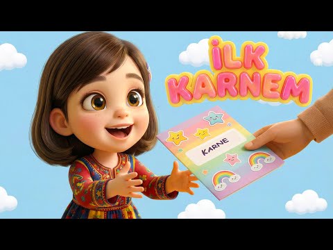 İlk Karnem 🎒📄 | Okul Öncesi Çocuklar İçin Eğlenceli Karne Şarkısı