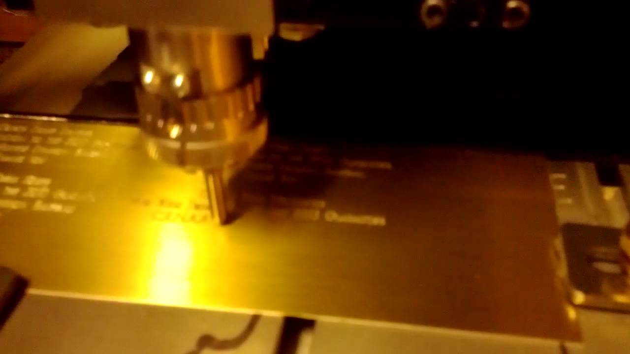 Burnish Engraving of 4 Plates Using Xenetech XOT 1 - YouTube