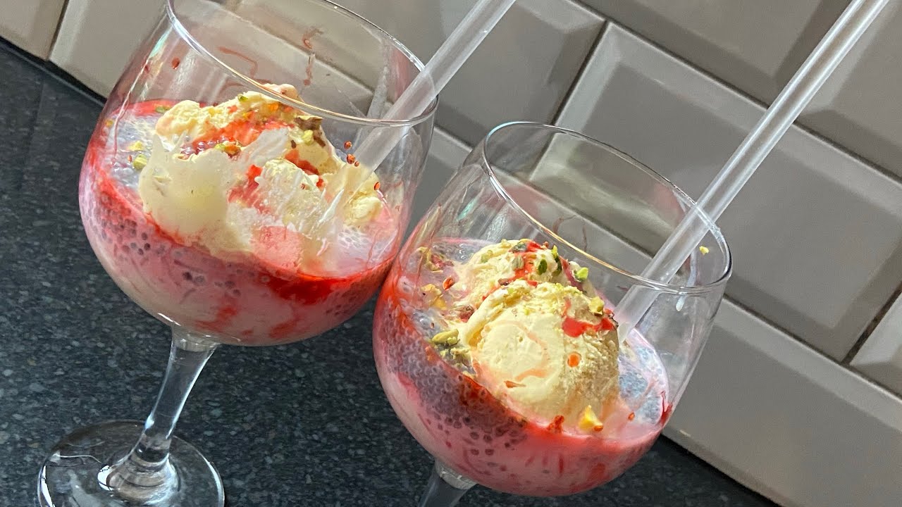 Homemade Rabri Falooda || Falooda Recipe - YouTube