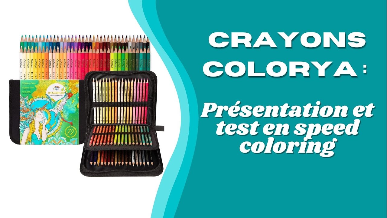 Présentation des crayons de couleur Colorya - YouTube