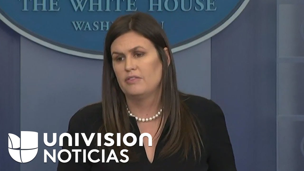Sigue en vivo la rueda de prensa de la Casa Blanca junto a Sarah ...