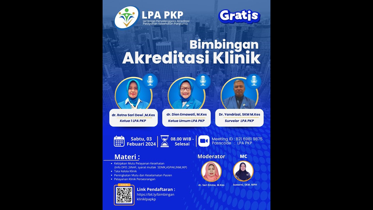 Bimbingan Akreditasi Klinik LPA PKP Vol.2 - YouTube