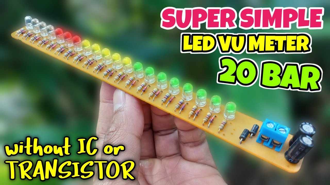 Super Simple LED VU Meter 20 Bar | Fareed Clarity - YouTube