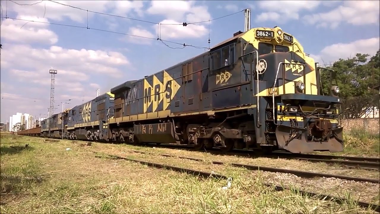 Locomotivas da RMS passando pela cidade de Jundiaí-SP - YouTube