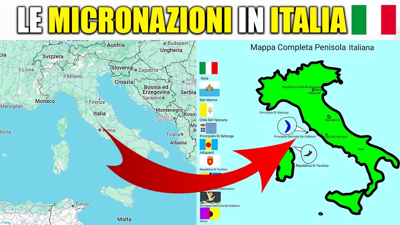 UNA MAPPA DELLE MICRONAZIONI IN ITALIA??? (MAPPE TERRIBILI) - YouTube