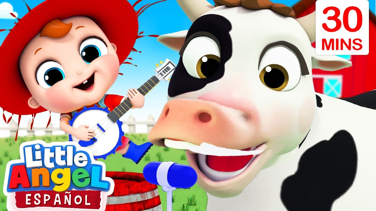 Lola La Vaca 🐄 | Canciones Infantiles | Little Angel Español - YouTube