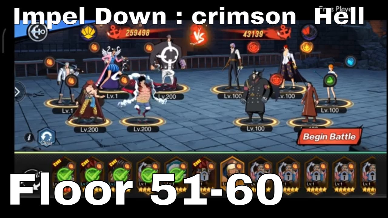 Impel Down : crimson Hell Floor 51-60 New World: Vigour Voyage | One ...