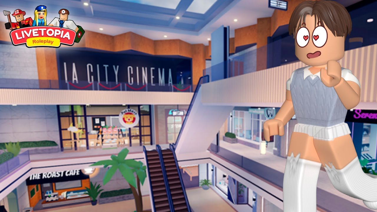 NUEVO CINE EN EL CENTRO COMERCIAL! - ACTUALIZACIÓN LIVETOPIA ROBLOX ...
