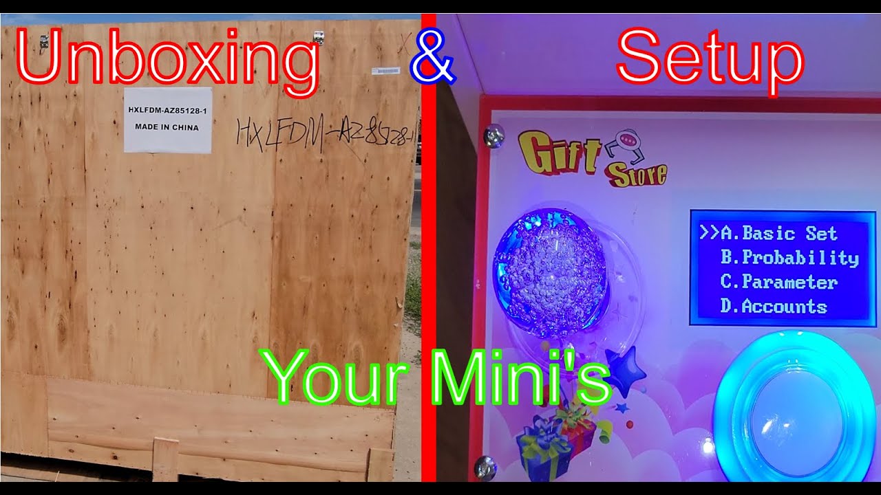 Unboxing & Setup Your Mini Claw Machines - YouTube