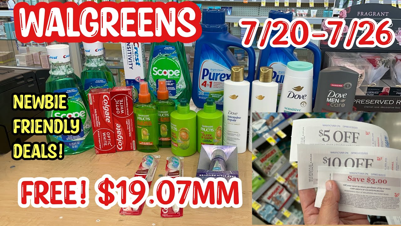 New P&G Promotion || Walgreens Haul||7/20-7/26🔥🔥 FREE! & a $19.07 MM ...