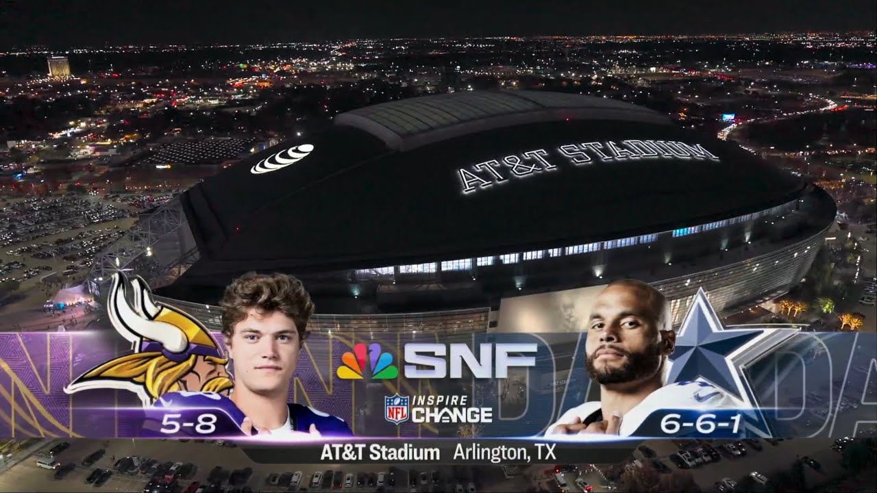 Sunday Night Football on NBC intro | MIN@DAL | 12/14/2025 - YouTube