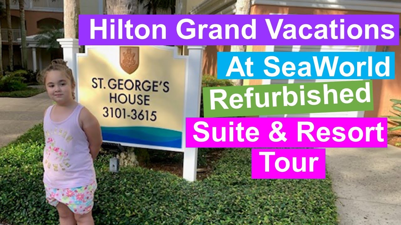 HILTON GRAND VACATIONS AT SEAWORLD REFURBISHED STUDIO ROOM TOUR ...
