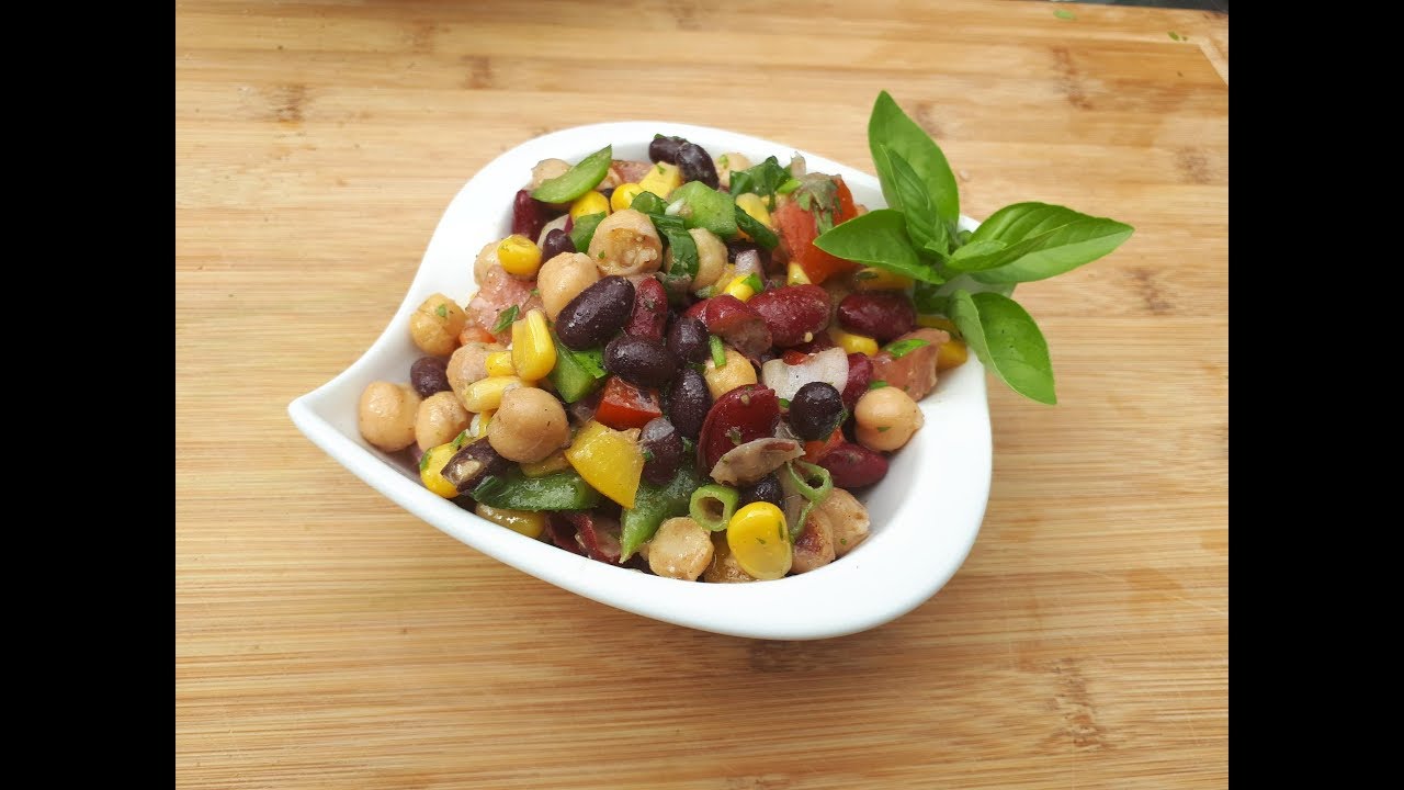 Salade de légumineuses - YouTube