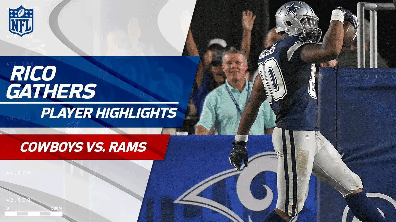 Every Rico Gathers Play Against Los Angeles | Cowboys vs. Rams ...
