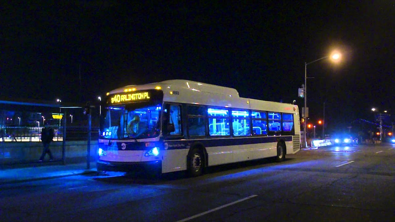 MTA New York City Bus 2011 New Flyer XD40 "Xcelsior" 4893 & 2009 Orion ...