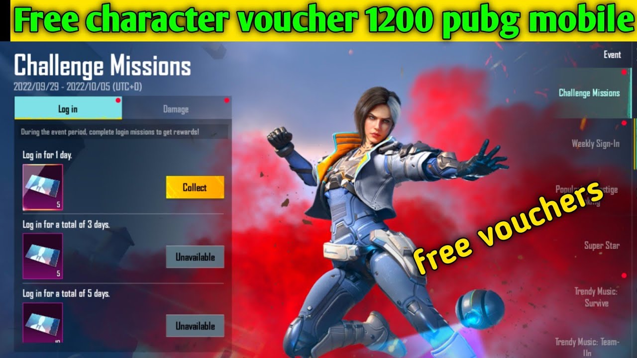 pubg mobile new character voucher event explain l Sophia character and ...