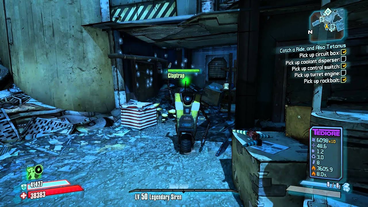 Leaving Claptrap Hanging (Claptrap has strong hands) - YouTube