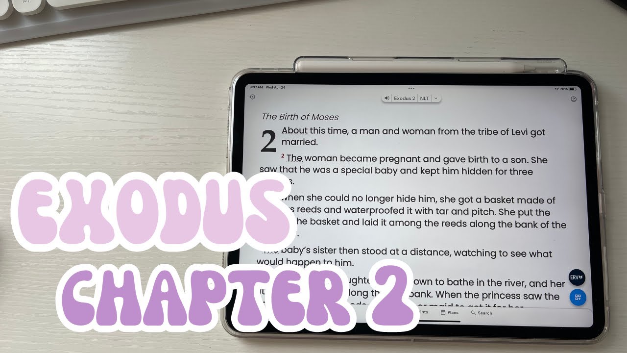 Exodus Chapter 2 / Bible Reading / Life Bible App on IPad - YouTube