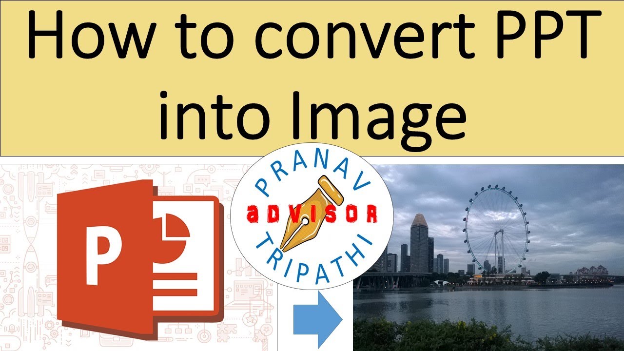 How to convert PPT into Image - APT | PPT - YouTube