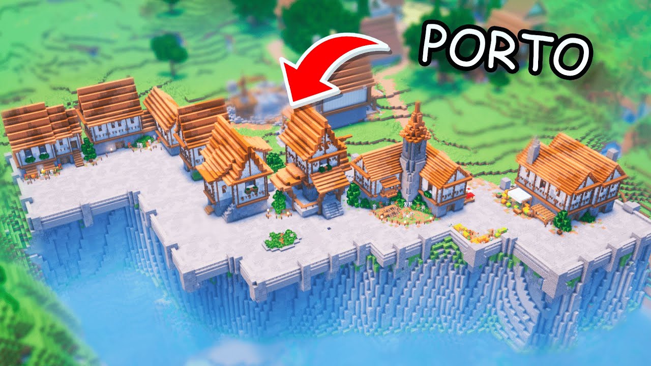 COMO eu CONSTRUÍ um INCRÍVEL PORTO no MINECRAFT! - YouTube