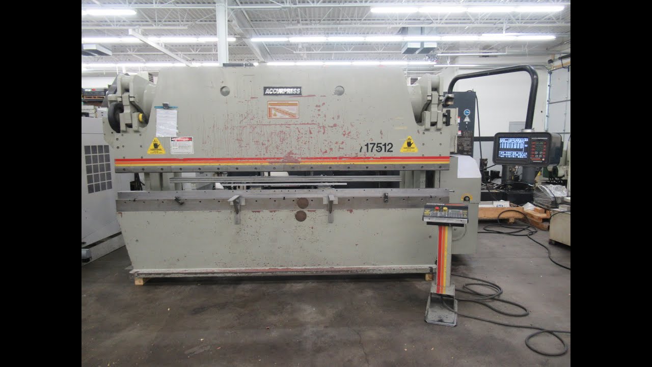 Accurpress 717512 175 Ton x 12' Hydraulic Press Brake w/ Accurpress AP2 ...