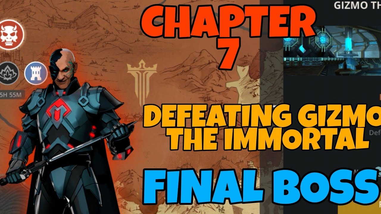 SHADOW FIGHT 3 GAMEPLAY| DEFEATING GIZMO THE IMMORTAL | ZENOTANU - YouTube