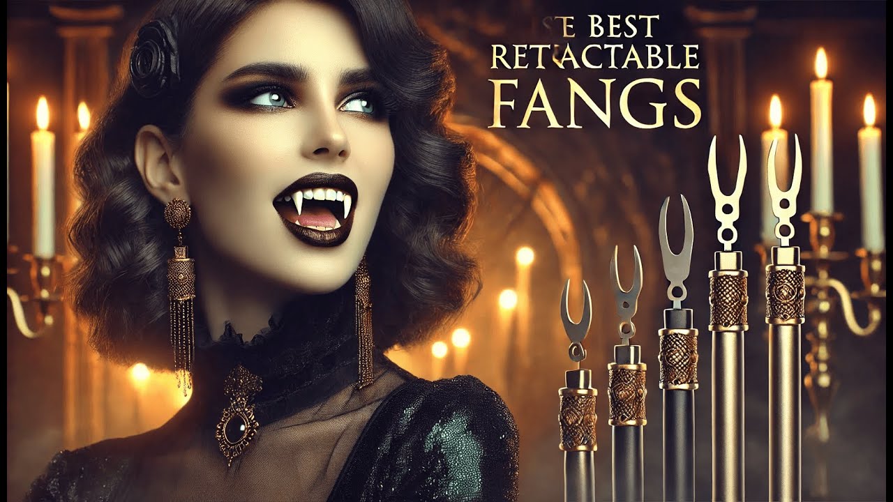 🧛‍♂️ Selimay 3 Pairs Retractable Realistic Vampire Zombie Fangs | Best ...