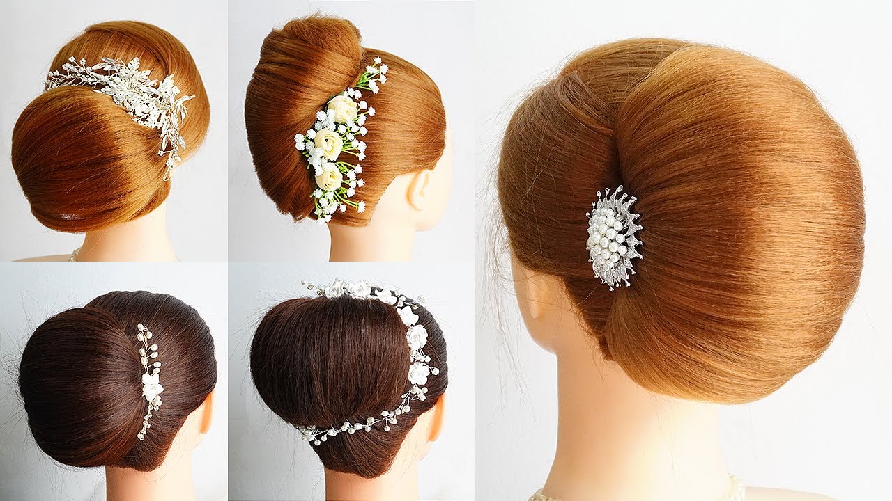 Top 5 Easy French Roll Hairstyles Step By Step French Bun Hairstyles Youtube