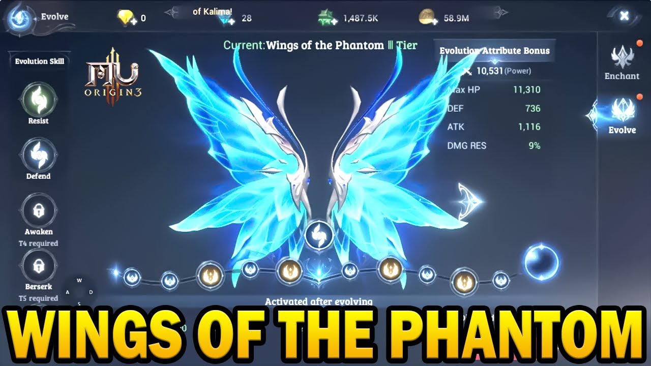 MU ORIGIN 3 ASIA - HOW TO ACTIVATE WINGS PHANTOM | MenchDrey - YouTube