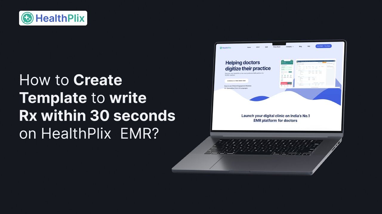 Learn How to Create & Manage Prescription Templates on HealthPlix EMR ...