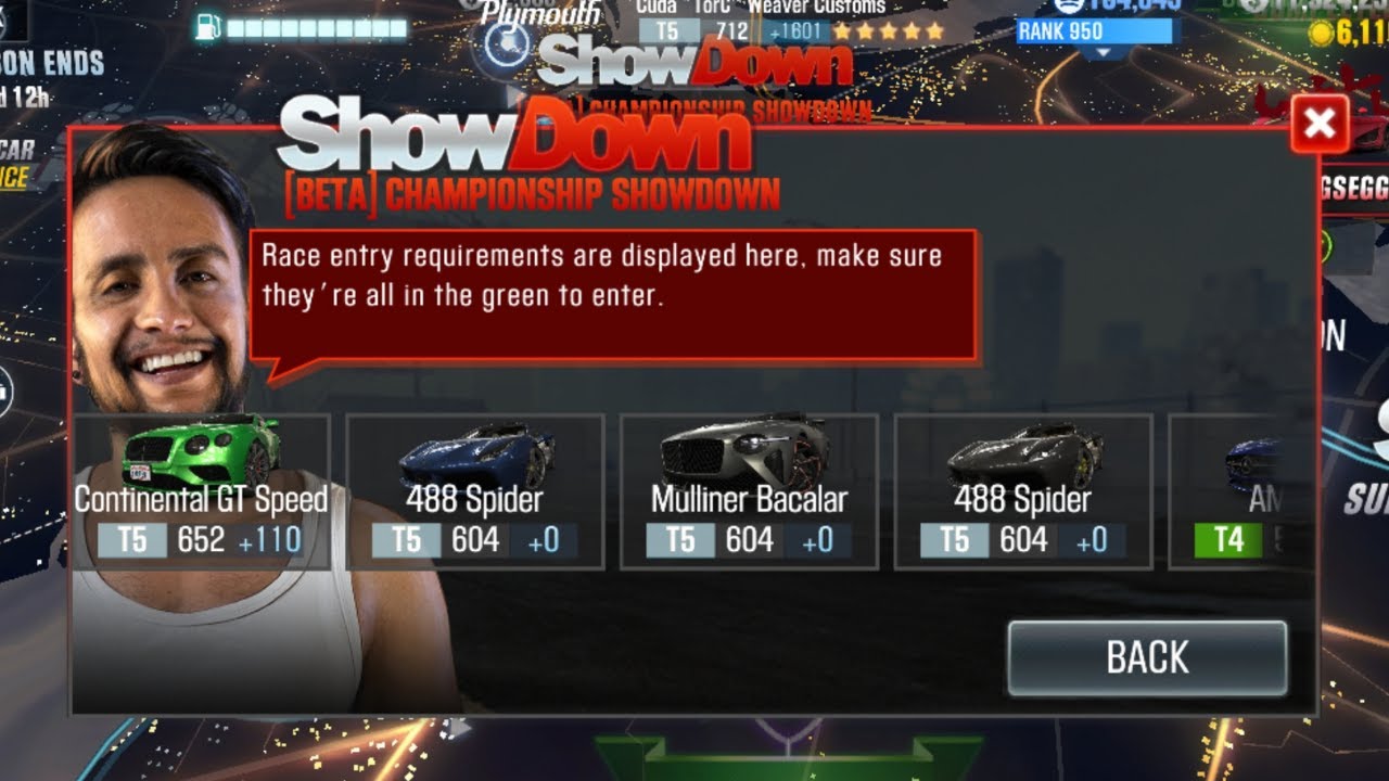 CSR2 | CHAMPIONSHIP SHOWDOWN "Bentley" | Fastest Cars, Times & Tunes ...