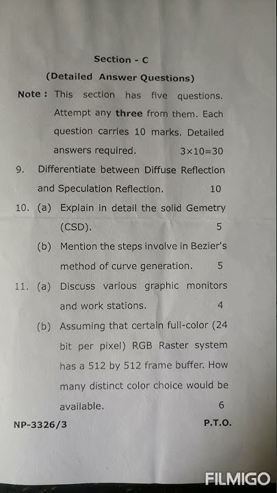 ccs University msc cs 3rd sem interactive computer graphics - YouTube