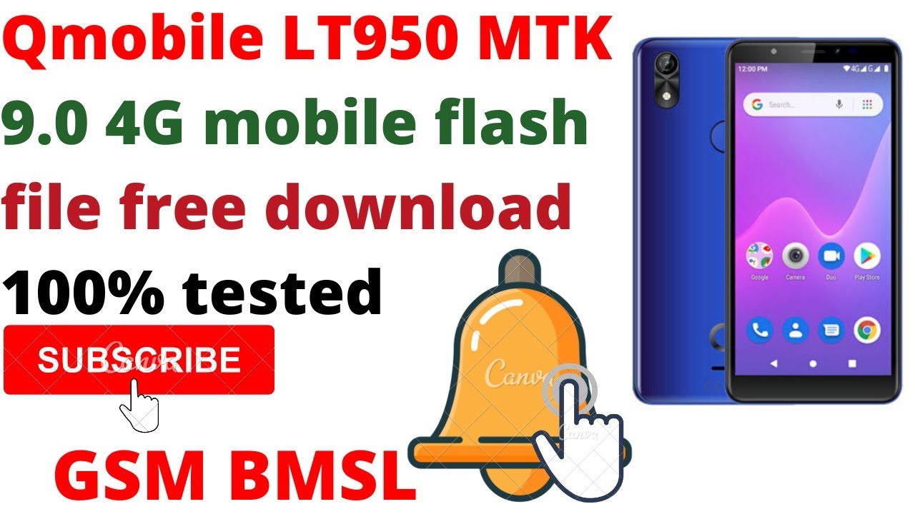 Qmobile LT950 flash file 9.0 free download load - YouTube