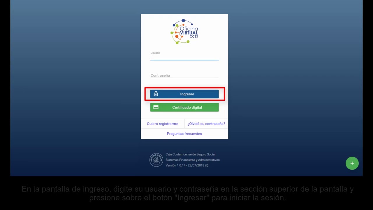 Ingreso a la Oficina Virtual de la CCSS - YouTube