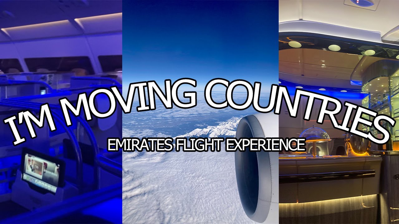Move countries with me! Emirates flight experience - YouTube