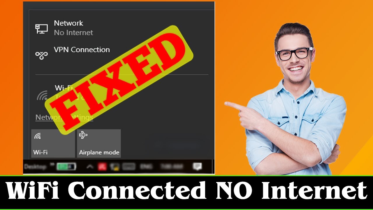 [SOLVED] How to Fix WIFI Connected But No Internet Error - YouTube
