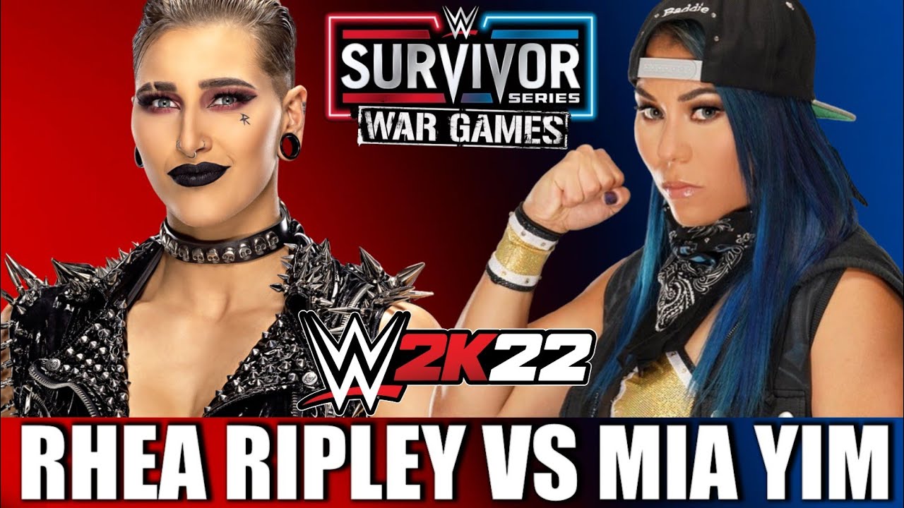 Rhea Ripley vs Mia Yim | Survivor Series War Games | WWE 2K22 ...